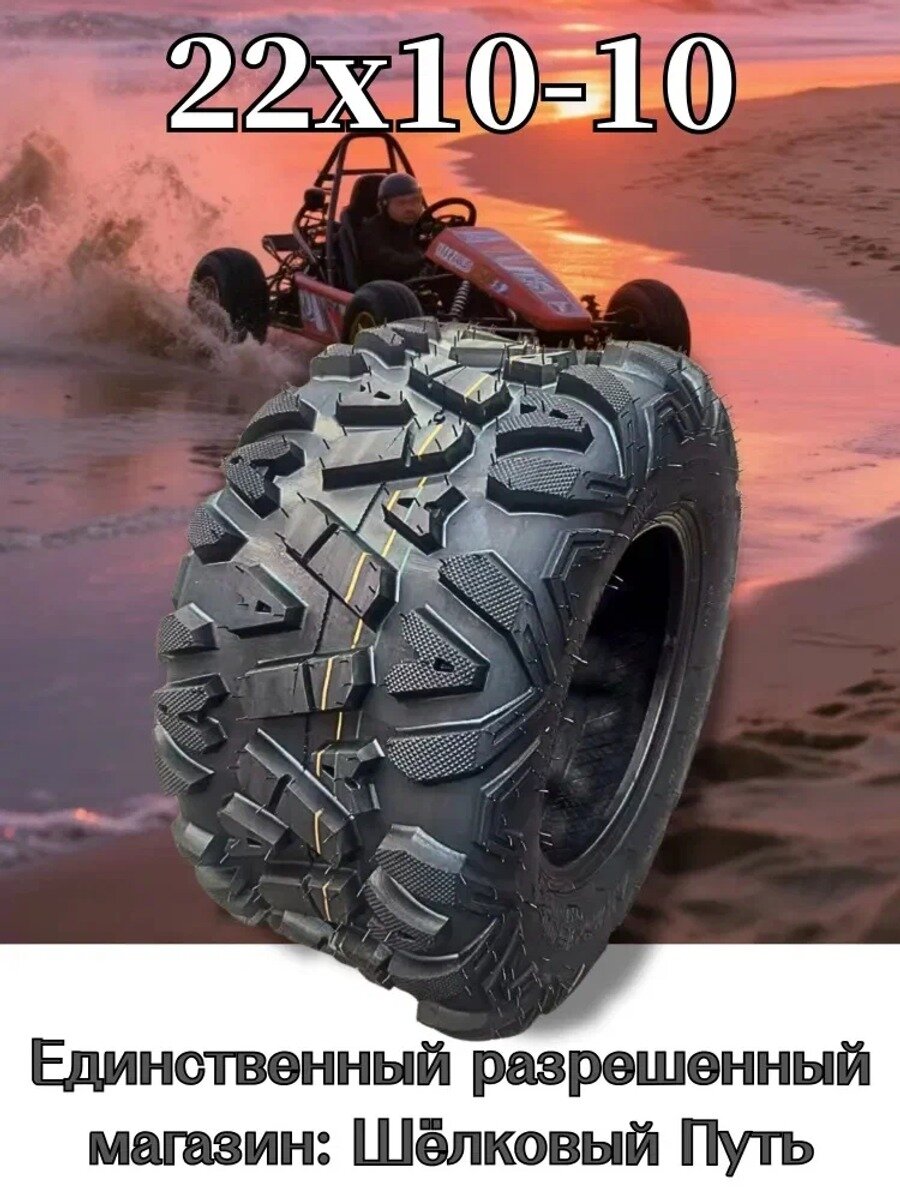 Шины для квадроциклов 22X10-10, 240/60 44 F, бескамерные, на любой сезон