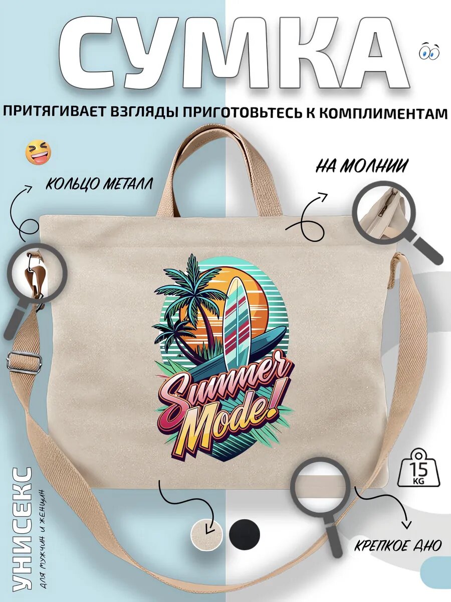 Сумка шоппер  Summer Mode пляж серфинг
