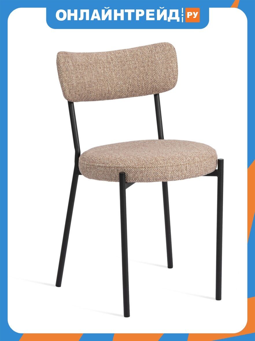 Комплект обеденных стульев Tetchair 4 шт Лайт/Lite велюр/букле, vt шейп бежевый