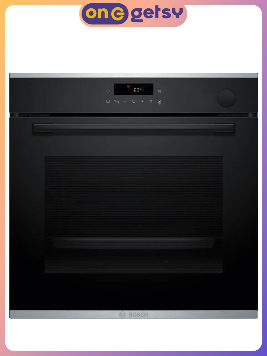 Электрический духовой шкаф Bosch HRG232EB3, 59.4 см, 71 л, 8 режимов, гриль, конвекция, каталитическая, гидролизная очистка