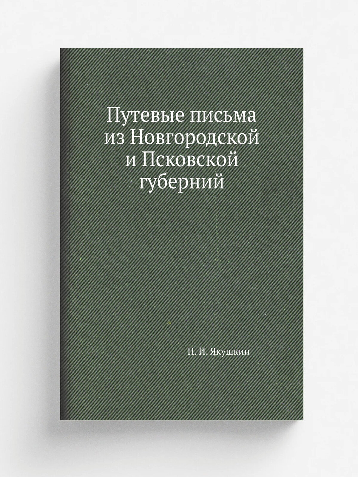 Путевые письма из Новгородской и Псковской губерний | П. И. Якушкин | 1860 | Репринт