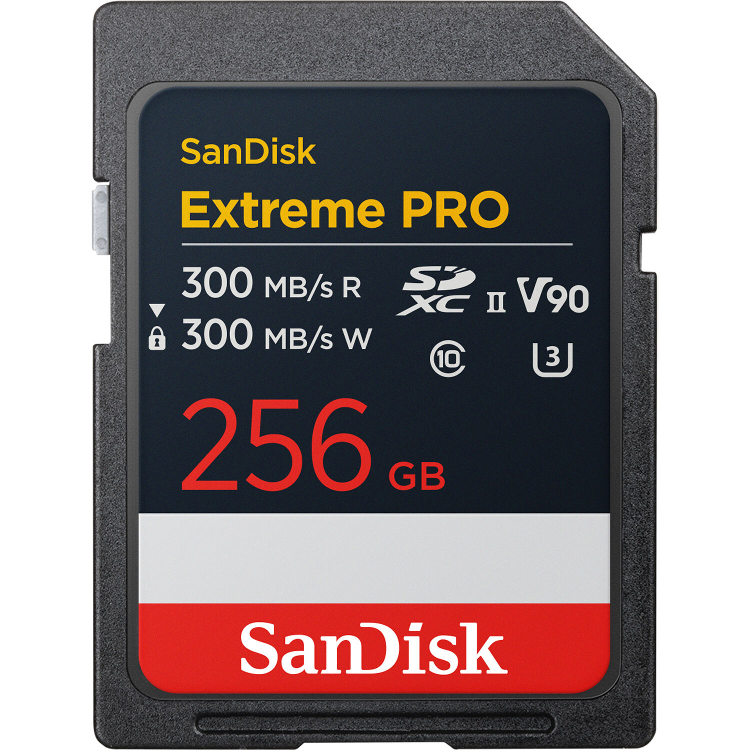 Sandisk Карта памяти 256 ГБ SDXC Extreme PRO UHS-II V90, 8K, чтение/запись 300МБ/сек (SDSDXDM-256G-GN4IN)