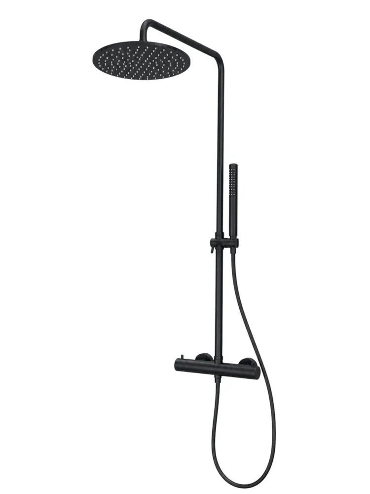 Душевая система термостатическая Fiore KEVON BLACK MATT 44NN0932, черный