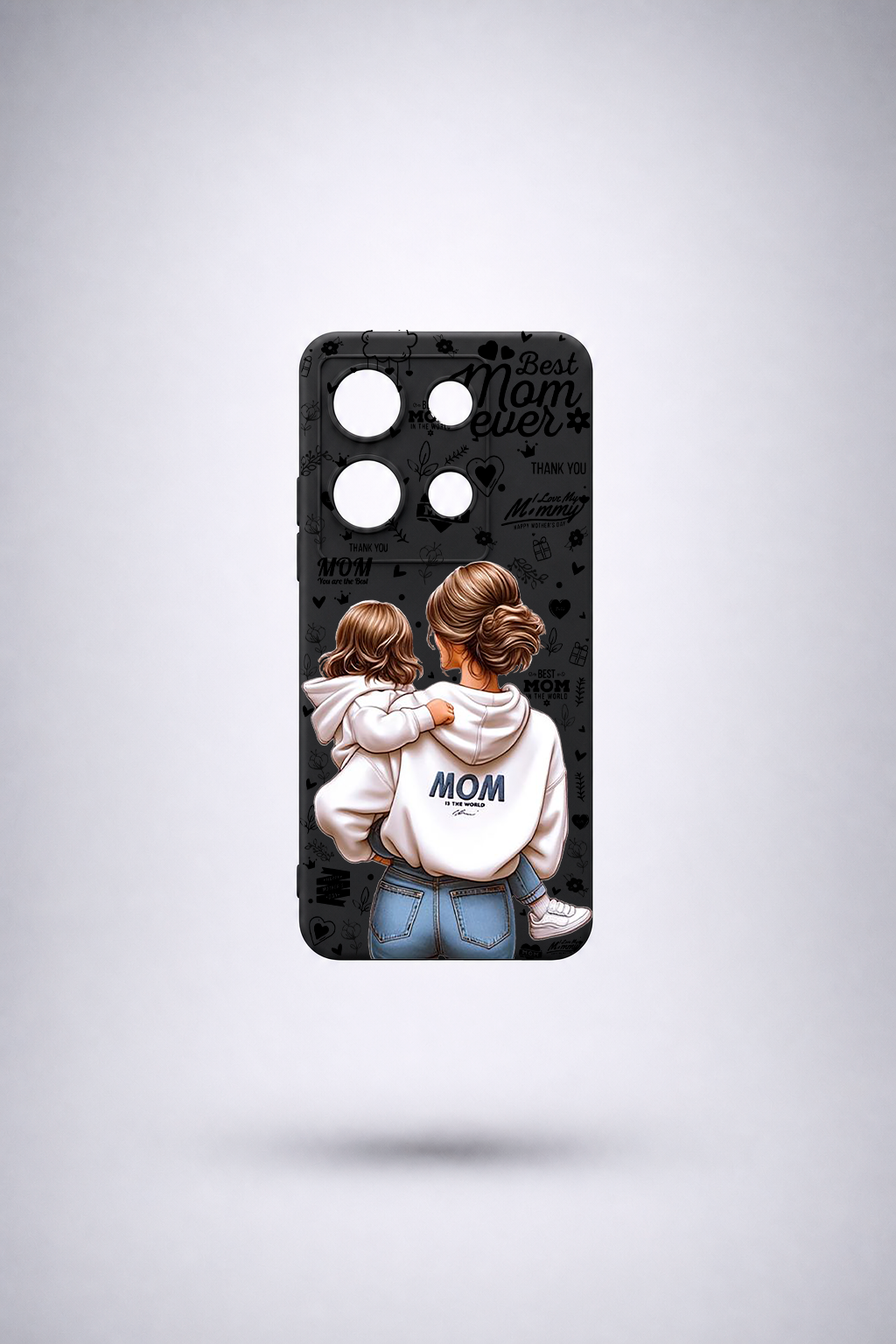 Чехол для Infinix NOTE 30, силикон, Мама, soft touch, матовый, мягкий, тонкий