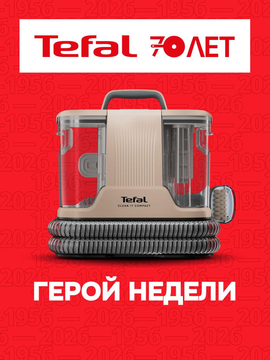 Моющий пылесос для мягкой мебели и ковров Tefal Clean It IZ3010F0, 400 Вт