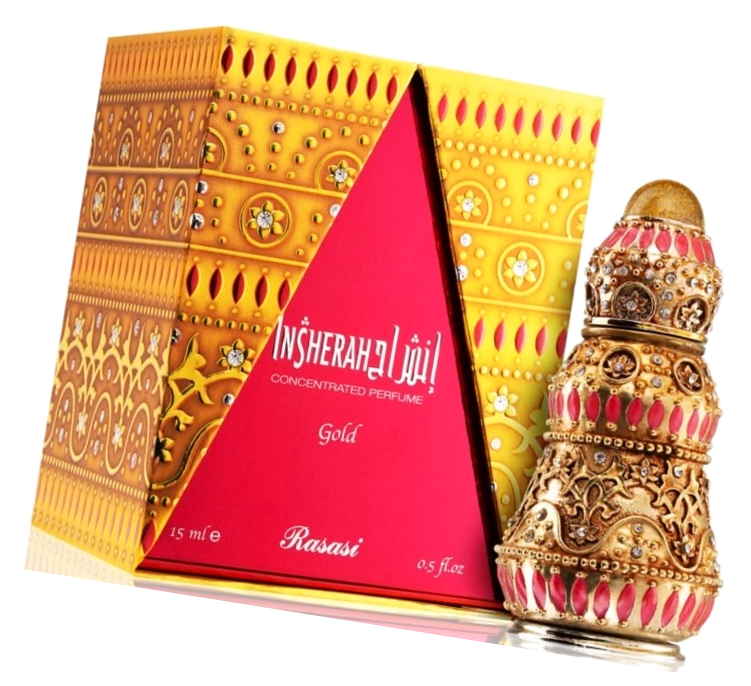 Rasasi Insherah Gold масляный аромат для женщин 15 мл - Расаси Иншера Золото
