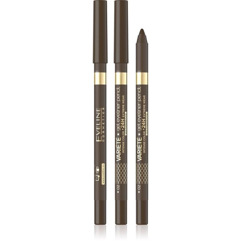 Карандаш для глаз Eveline Cosmetics Variete, № 02, коричневый