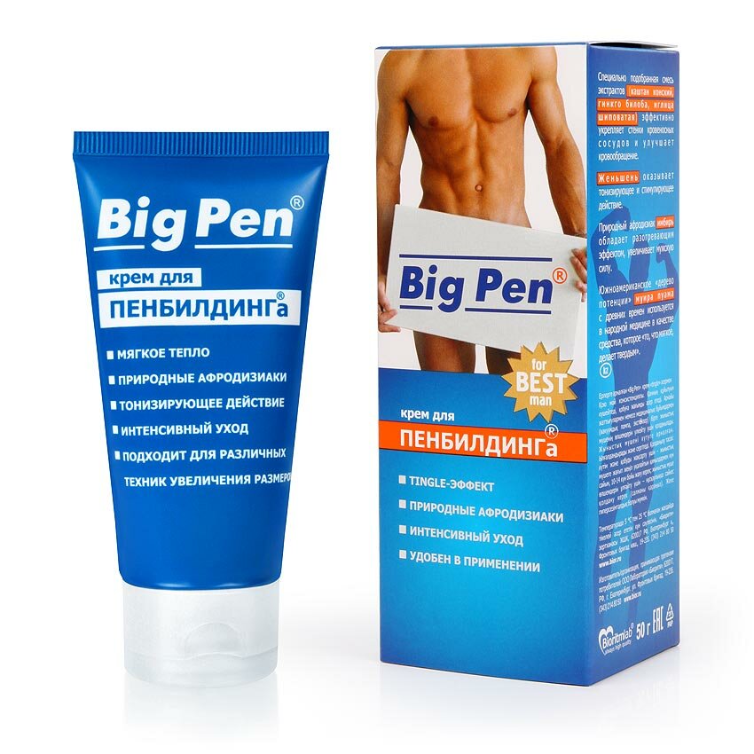 Биоритм крем для увеличения полового члена Big Pen, 20 г