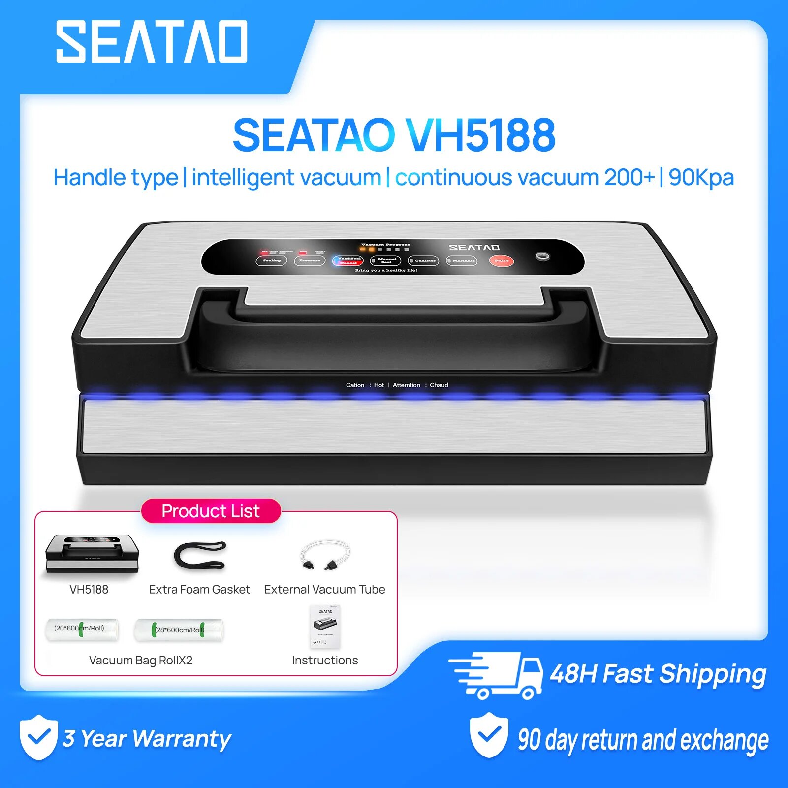 Вакуумная упаковочная машина Seatao VH5188, EU Plug
