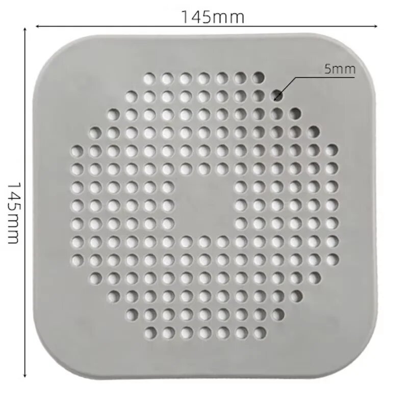Фильтр для слива из ПВХ Серый, 1pc-Grey1