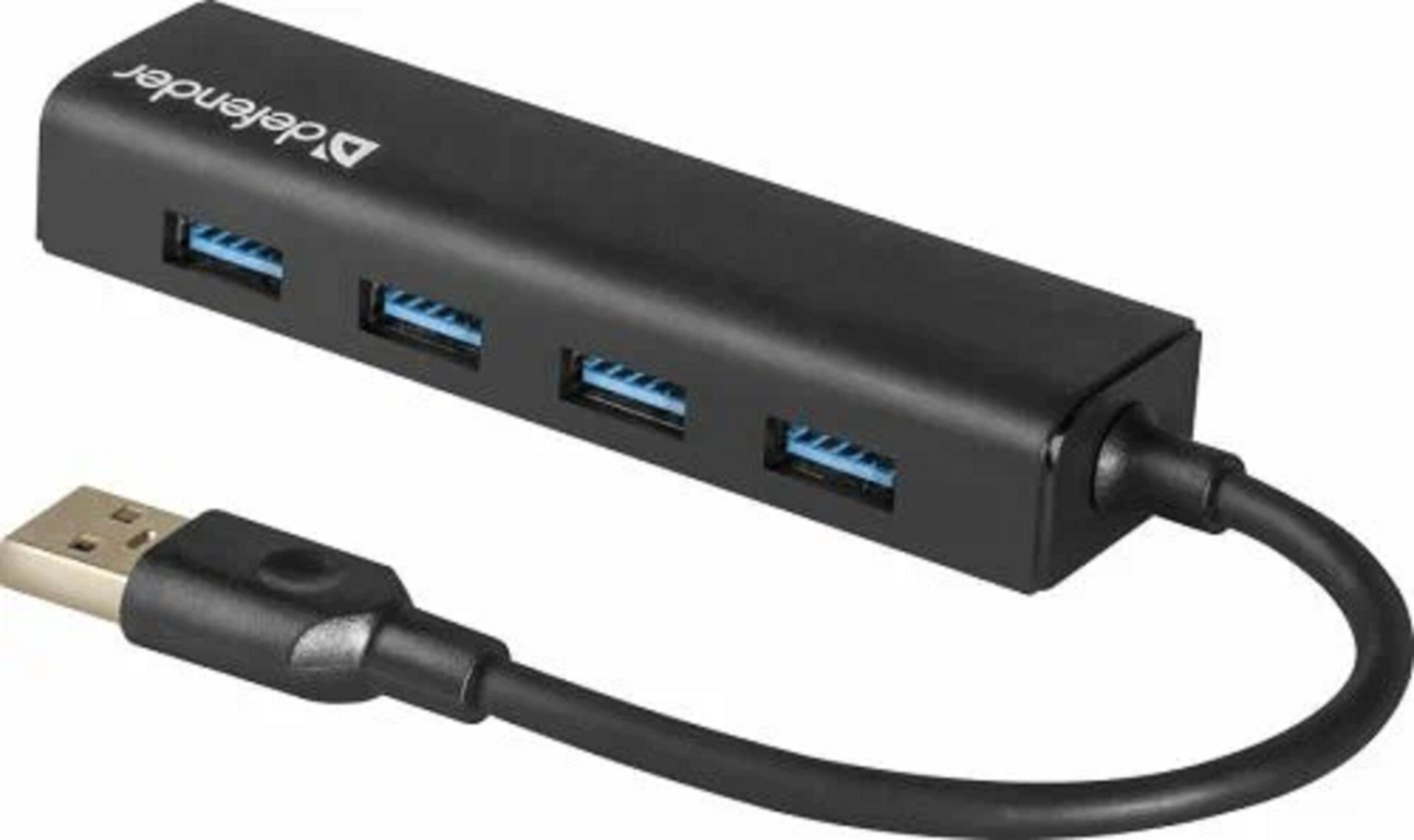 Разветвитель Defender Quadro Express 83204 USB3.0, 4 порта, черный