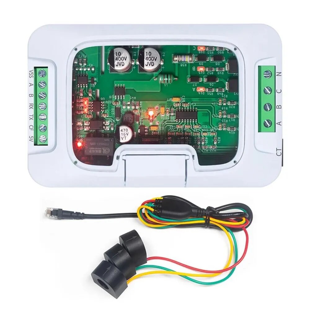 100А AC 220/380В RS485 Modbus монитор мощности трехфазный модуль счетчика энергии с четким дисплеем Ваттметр, - Движение плюс закрытие