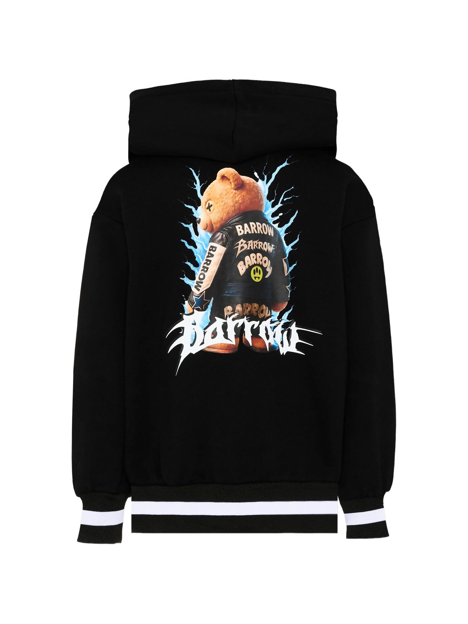 Куртка BARROW Graphic-print hooded jacket, размер 8 лет, черный/серый металик — фото 1