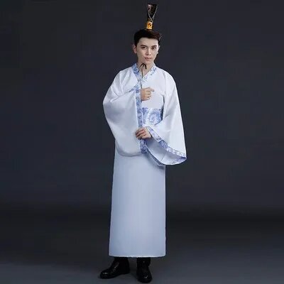 Ханьфу из полиэстера Zeongro, XL, Черный