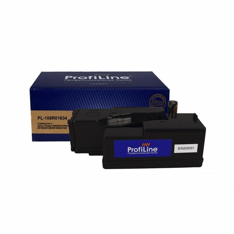 Картридж 106R01634 для Xerox WorkCentre 6015, 6015B, Phaser 6000, 6010 2000 стр. ProfiLine черный