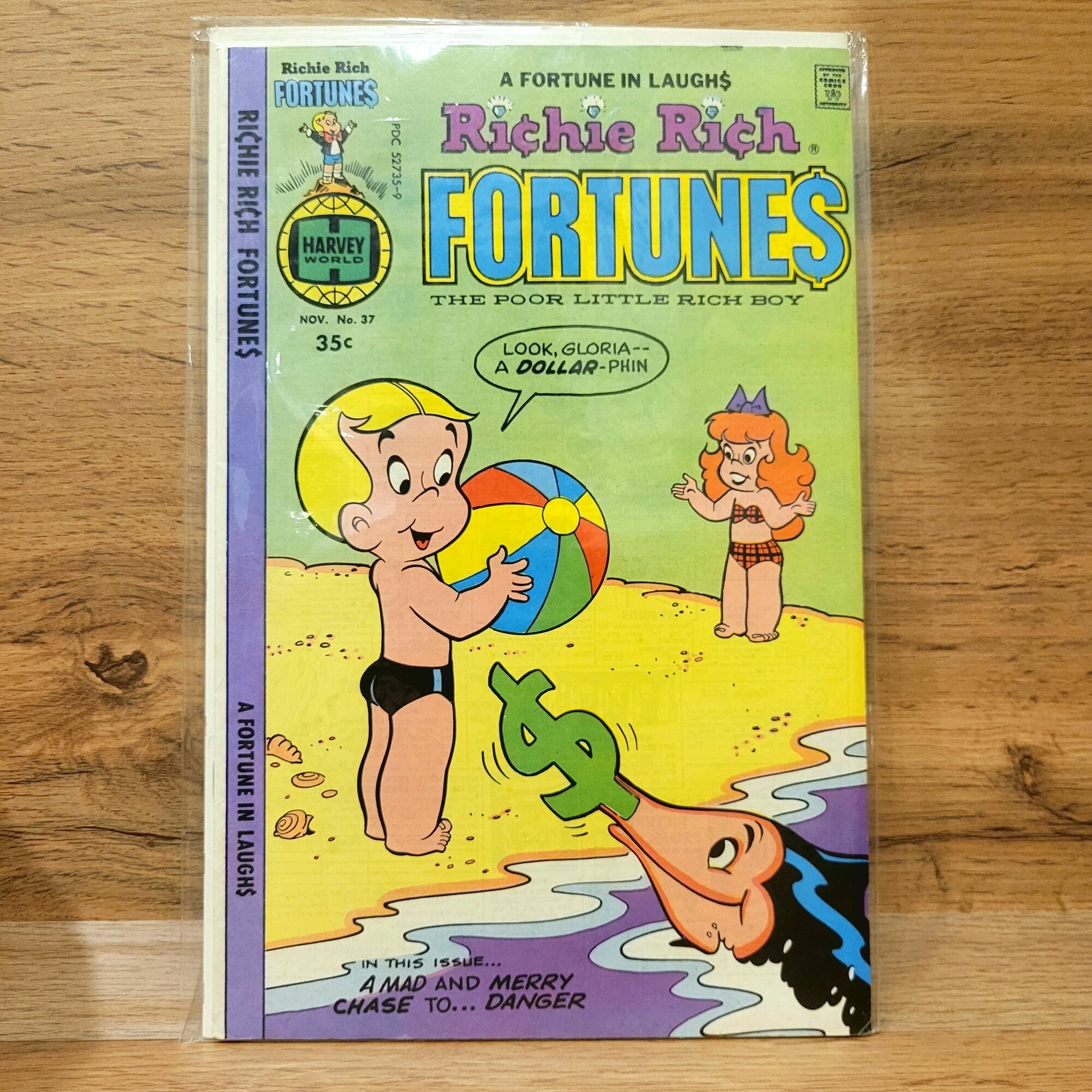 Раритетный Комикс Richie Rich Fortune #37. 1975 Год. Комикс (сингл) на английском языке