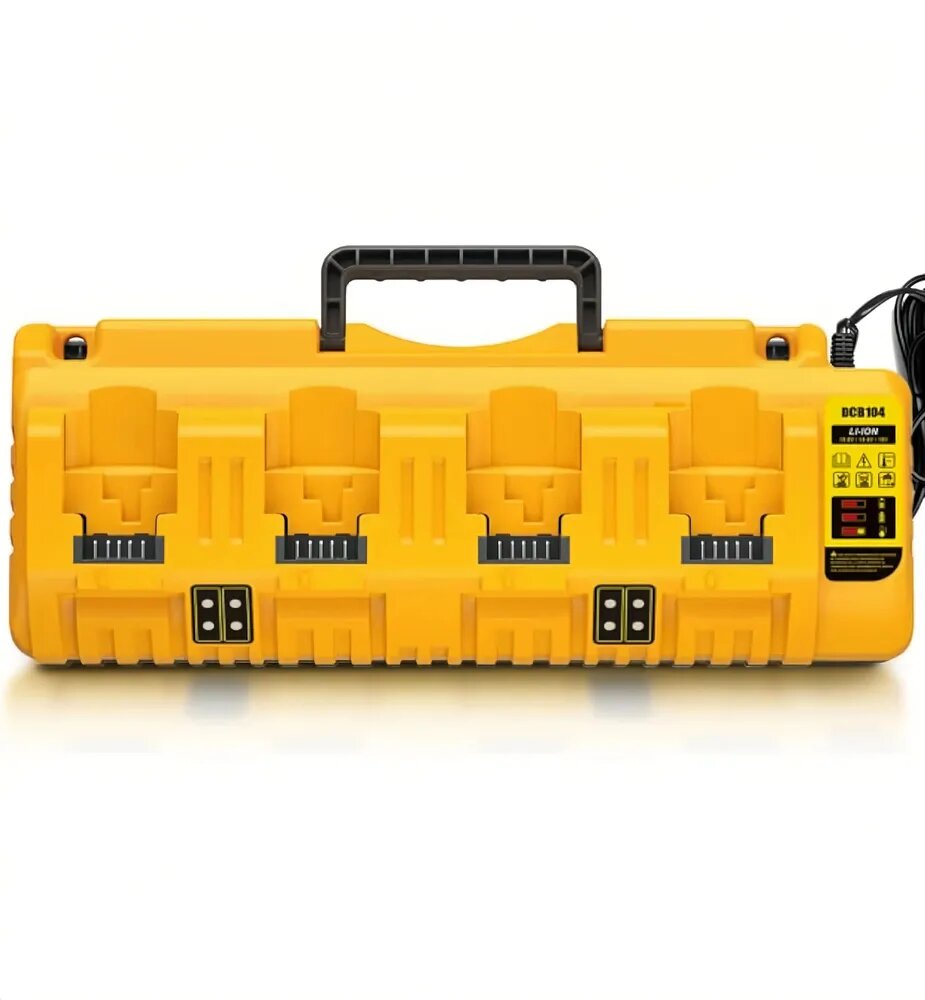 Запасная часть DCB104 8A Подходит для зарядной станции Dewalt 12V/20V Max Multi-Battery Charging Station
