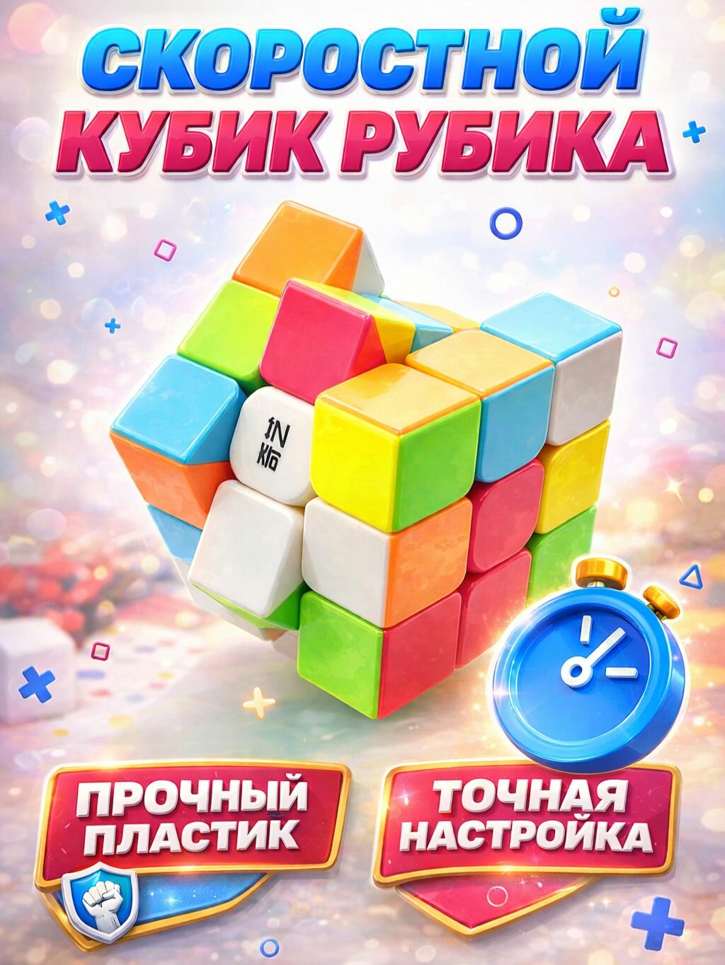 Кубик Рубика 3x3 для спидкубинга / Кубик рубик 3х3 Скоростной QiYi Warrior W скоростной кубик рубика 3x3 кубик рубика для спидкубинга спидкубинг 3x3