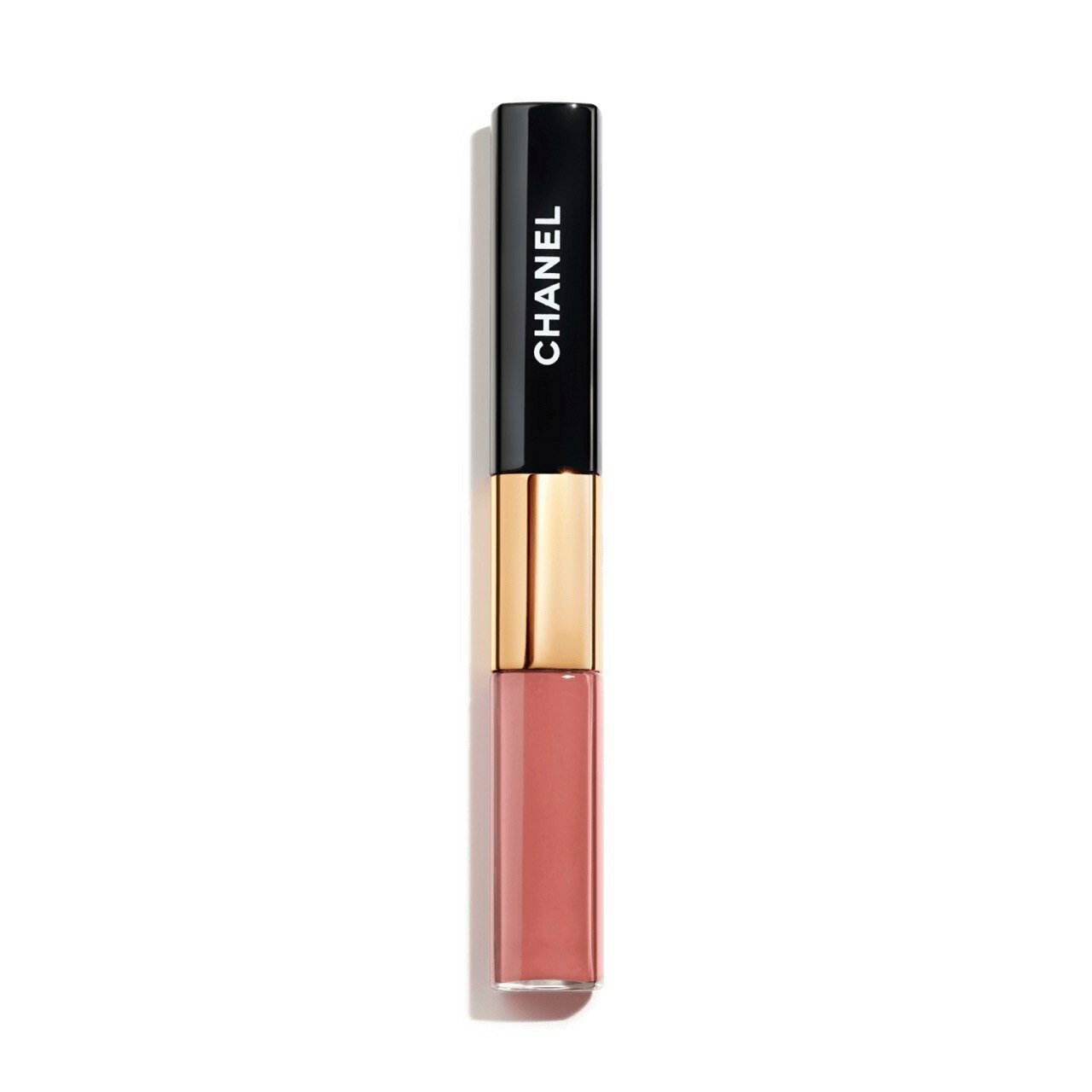 Стойкая двусторонняя помада-блеск для губ Chanel Le Rouge Duo Ultra Tenue, 8 мл.| оттенок 186 Pink Nude.