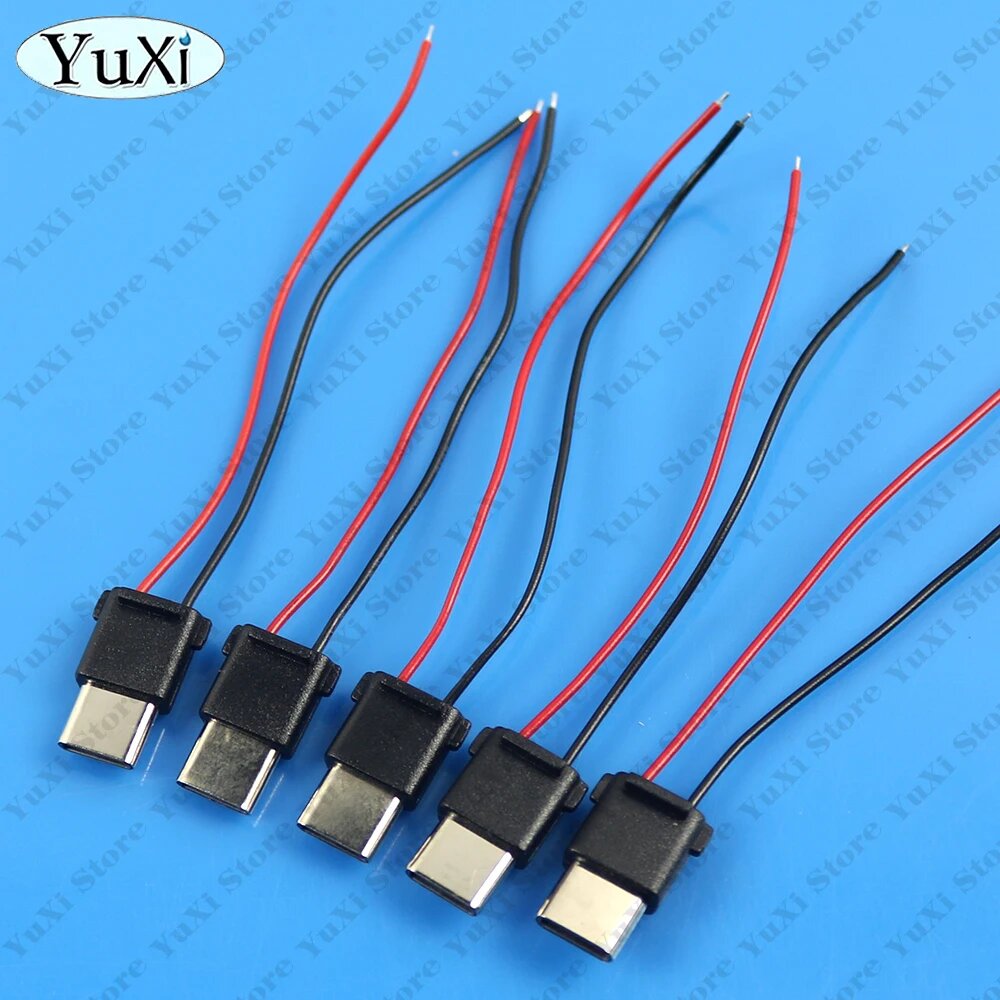 YuXi Сварочный провод Type-C 5А 5Pcs Black