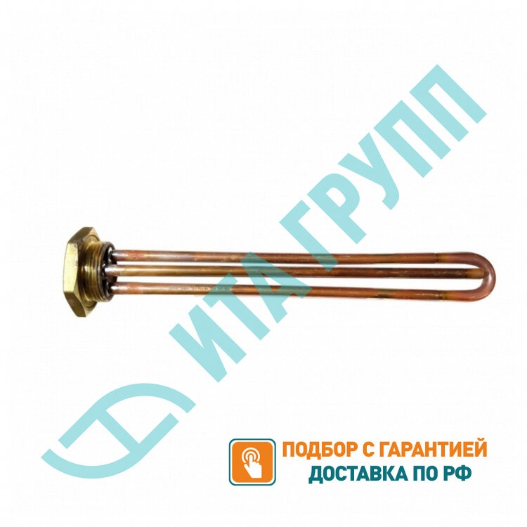 ТЭН 1,5кВт (1500Вт) RDT, резьбовой 42 мм для Ariston, De Luxe, Real, Thermex, 182222