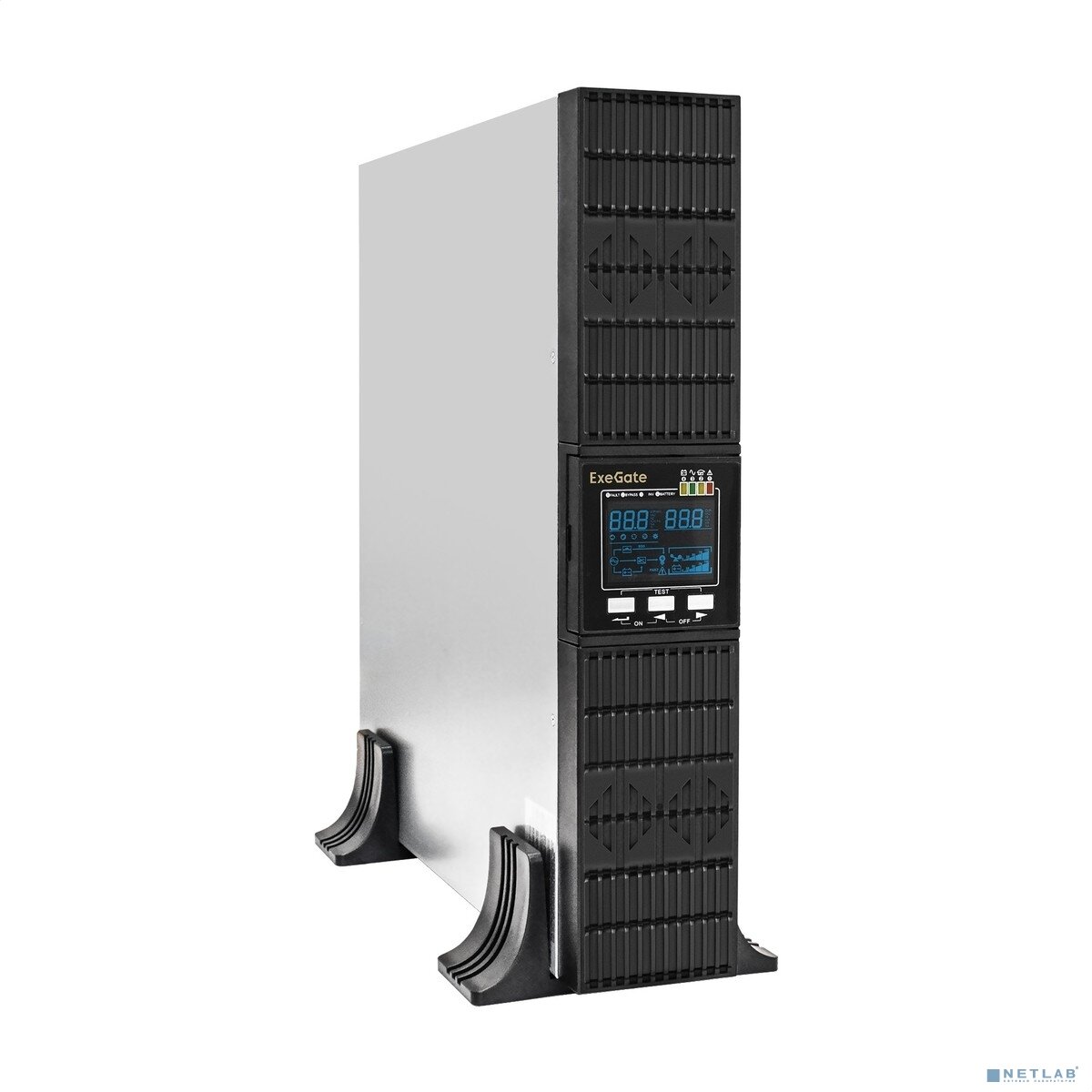 Exegate EP285646RUS ИБП On-line ExeGate PowerExpert ULS-1000. LCD. AVR. C13. USB. RS232. SNMP.2U <1000VA/1000W, On-Line, PF=1, LCD, 4*IEC-C13, RS232, USB, SNMP-slot, Rackmount 2U/Tower, Black>