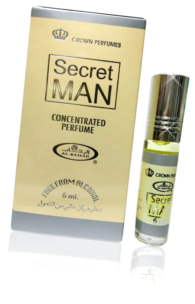 Роллер Аль Рехаб Секрет Мен масляные духи мужские 6 мл / Secret Man
