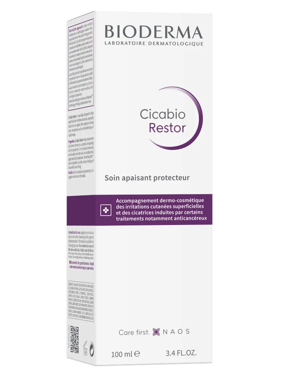 Bioderma cicabio restor защитный успокаивающий уход 100 мл