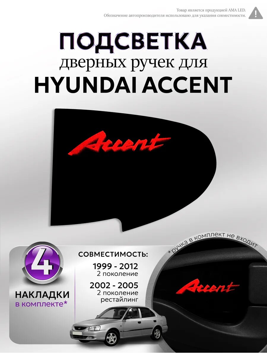 Подсветка, накладка дверных ручек