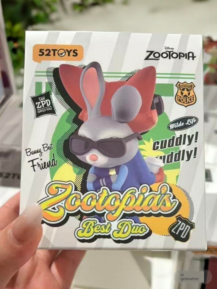 52TOYS Серия фигурок-сюрпризов «Лучшие друзья из Зоотопии»: модные коллекционные игрушки, подарки Лучший партнер -