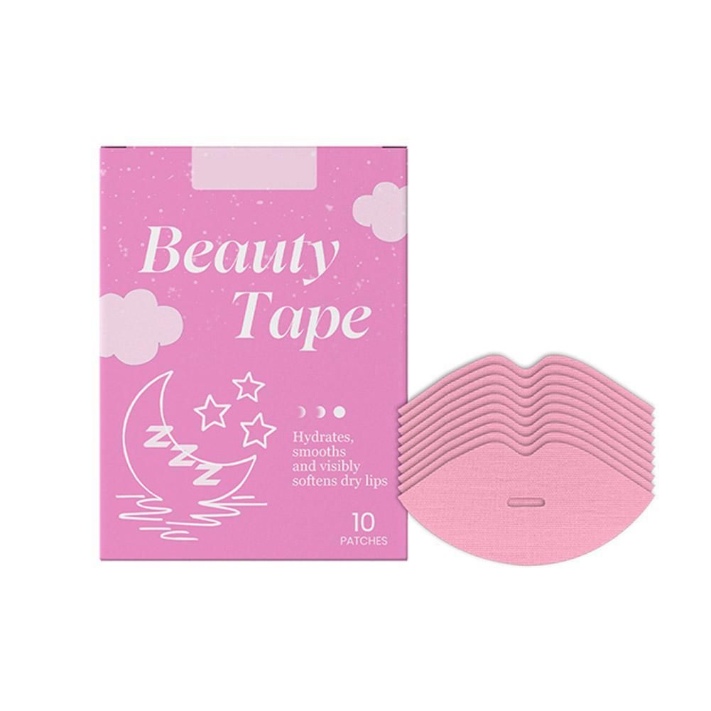 Beauty Tape Патчи для губ, 10 шт, увлажняющие, для ночного ухода