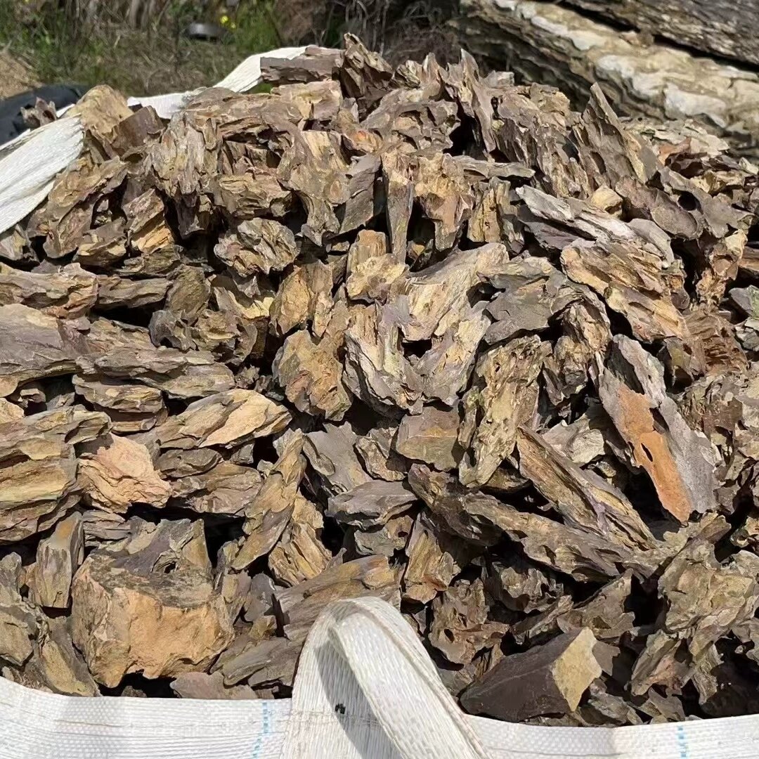 Натуральный камень из коры сосны для ландшафта аквариума, размер 5-15 см, вес 2.5 кг, улучшает эстетику аквариума