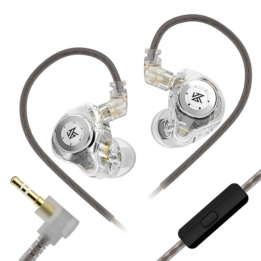 KZ EDX pro Проводные наушники Transparent MIC