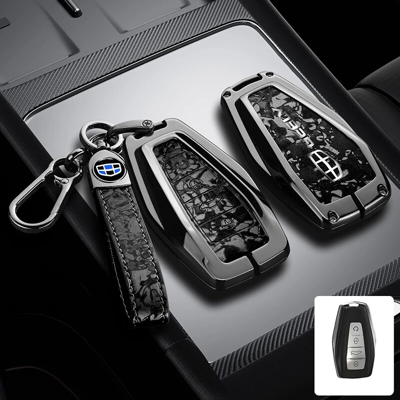 Чехол для ключа Geely Coolray X6 X7 черный black-B-1
