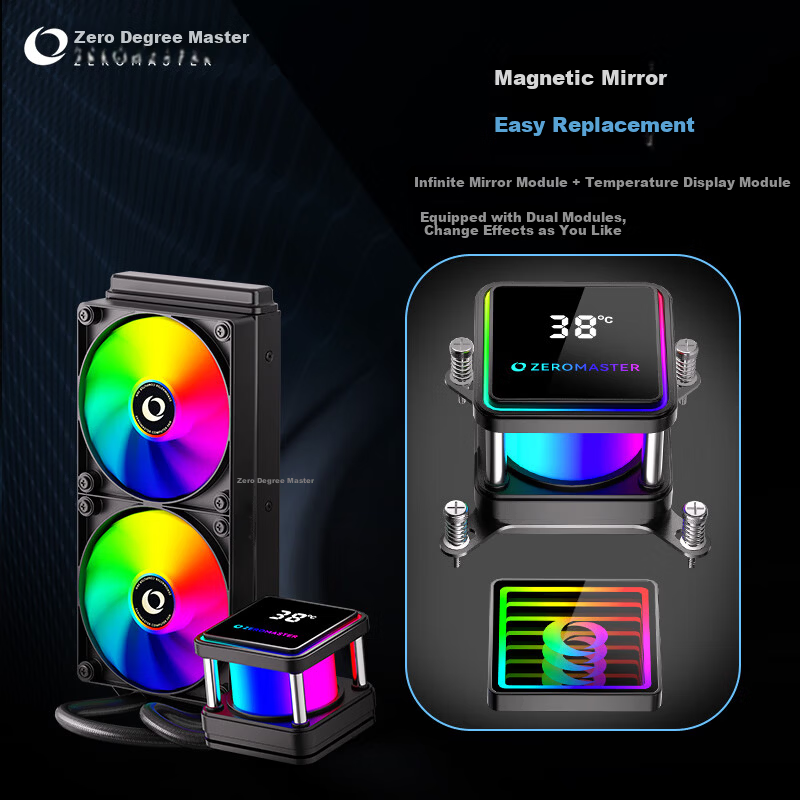 Zero Degree Master 240 360ARGB Центральный водяной охладитель для процессора с умным контролем температуры и