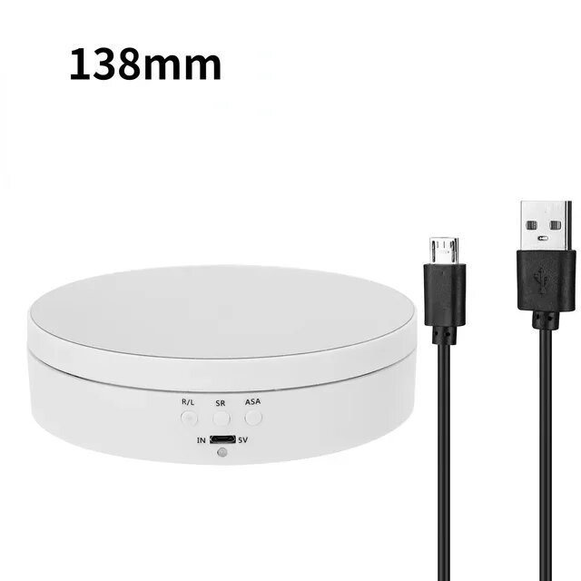 Электрическая поворотная подставка для демонстрации 4 кг 138MM-White