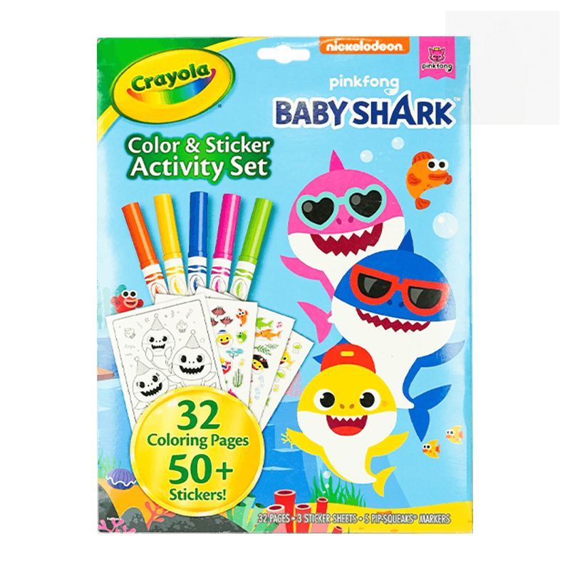 Crayola Baby Shark Раскраска