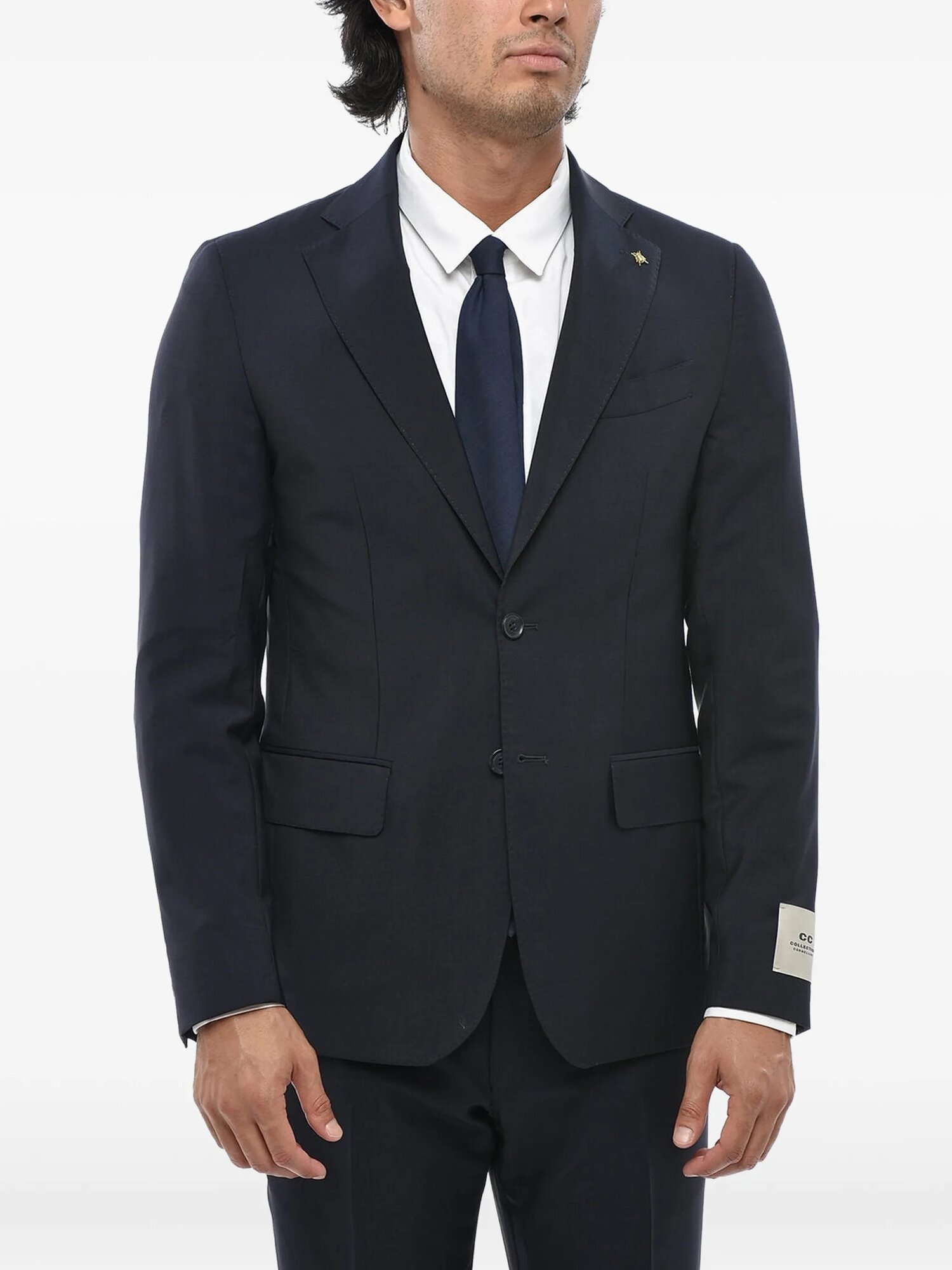 Комбинезон Corneliani Notch-lapel single-breasted suit, размер 48, синий — фото 1