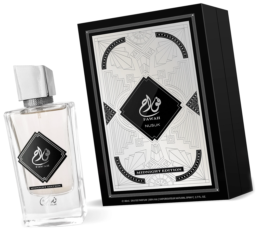 Парфюмерная вода Nusuk Fawah Midnight Edition 80 мл мужская - Нусук Фава Миднайт Эдишн духи