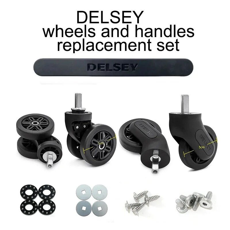 Комплект для замены колес Delsey 3840 3841 с подшипниками, винтами и аксессуарами Iron gasket 4pcs