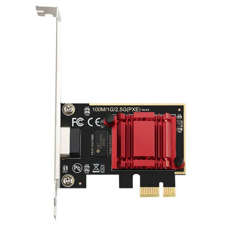 2.5G PCI-E To RJ45 Сетевая Карта Wifi Приемник Гигабитная Бездисковая Ethernet 2500 Мбит/С 2,5 Гбит/С Для ПК