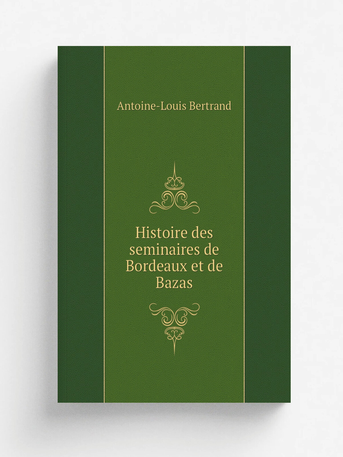 Histoire des seminaires de Bordeaux et de Bazas | Antoine-Louis Bertrand | 1894 | Bordeaux : Feret Freres | Репринт