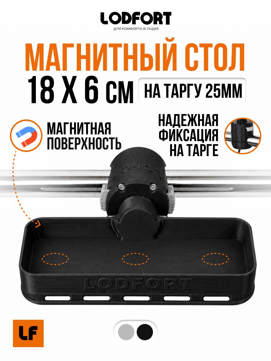 Магнитный стол LODFORT на таргу 25 мм, магнитная поверхность, 186 см, надежная фиксация, вес 250 г