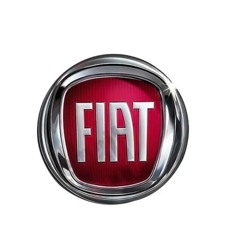 Эмблема Fiat Linea для решетки радиатора, темно-бордовая, ABS пластик, резьбовое крепление, 95 мм, OEM качество