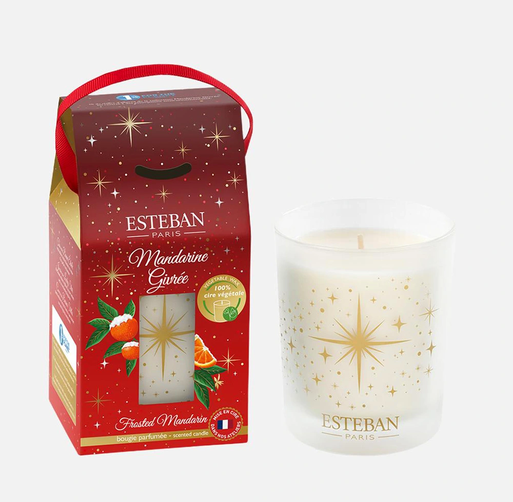 Frosted Mandarin - ароматическая свеча Esteban 180 гр / Эстебан Замороженный Мандарин