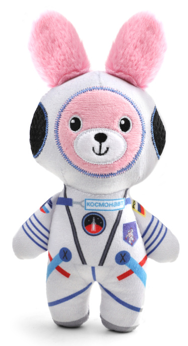 Игрушка для собак Triol / Триол Space Team Заяц-космонавт мягкая с пищалкой, размером 22см / зоотовары для животных