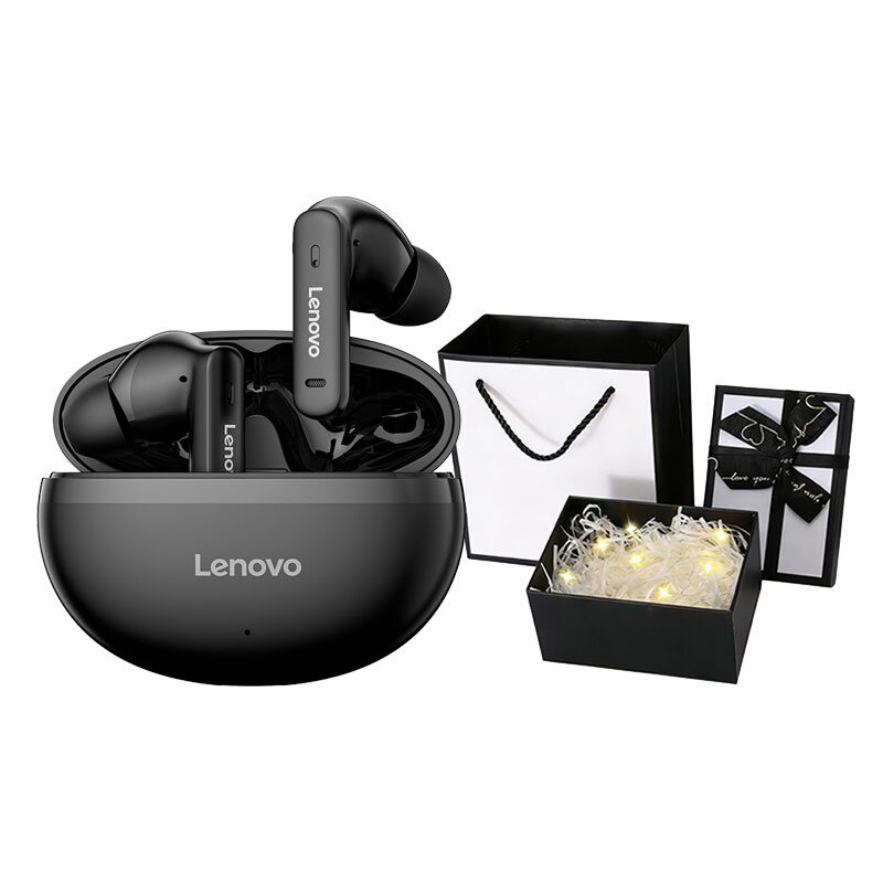 Беспроводные наушники-вкладыши Lenovo Net Run, black-gift box set