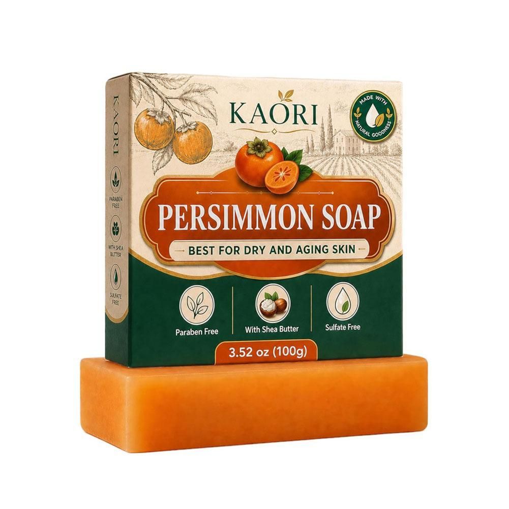 KAORI Твердое мыло с экстрактом хурмы, 100 г
