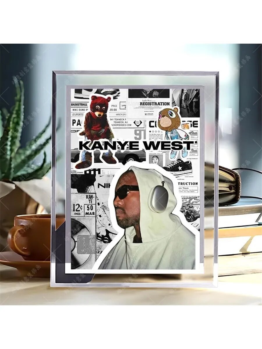 Стеклянная фоторамка Kanye West 7 дюймов