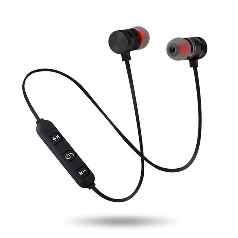 Беспроводные спортивные наушники Bluetooth с магнитным креплением Black 1pcs